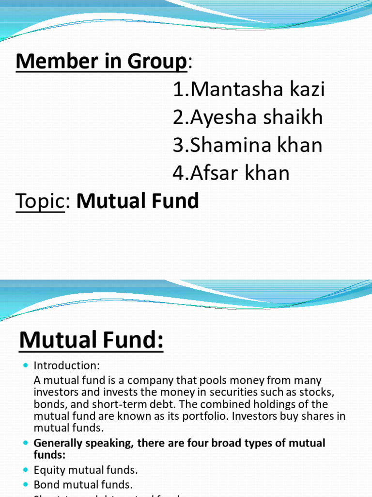 Mutual Funds-1 | PDF