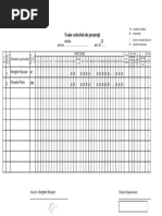 Model de Foaie Colectiva de Prezenta | PDF