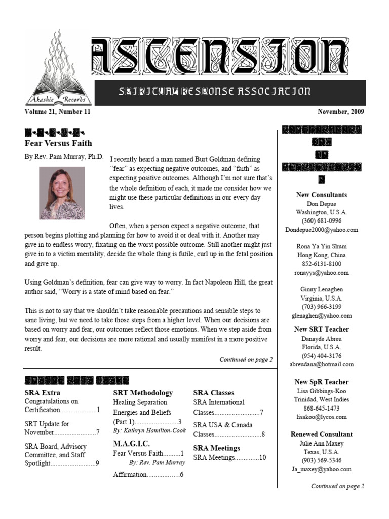 Ascension 2009-11 - Healing Separation Energies and Beliefs Deel1 | PDF
