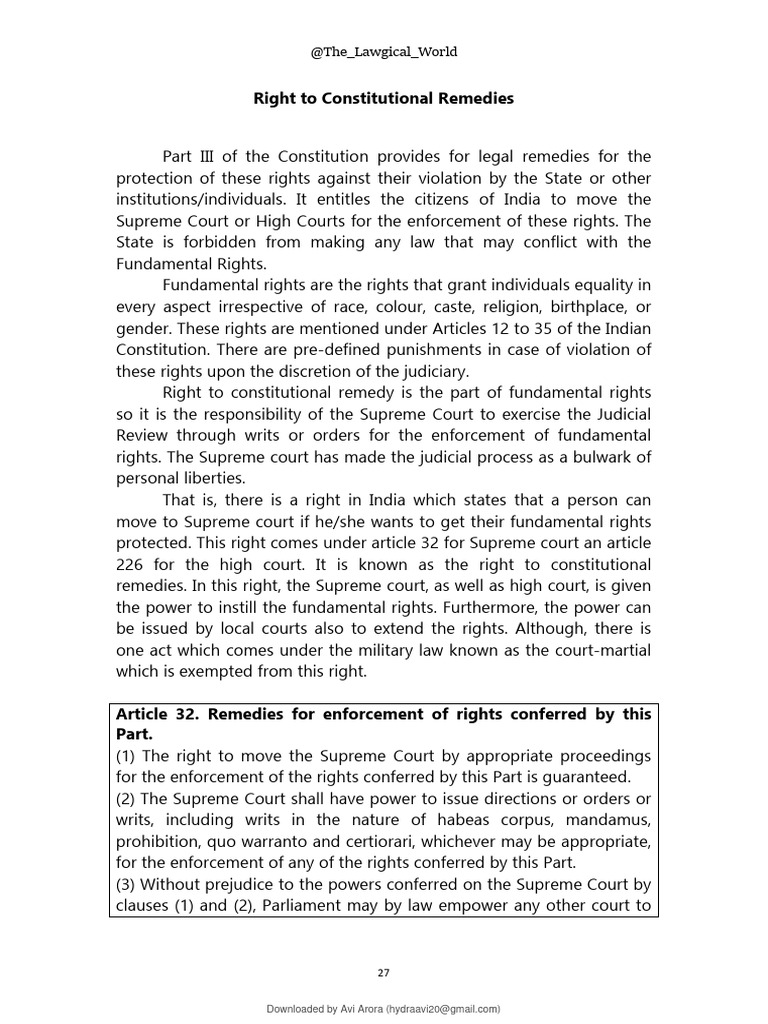 Constitution Law Pdf
