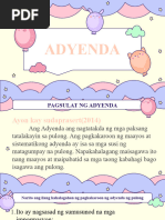 Halimbawa NG Adyenda | PDF