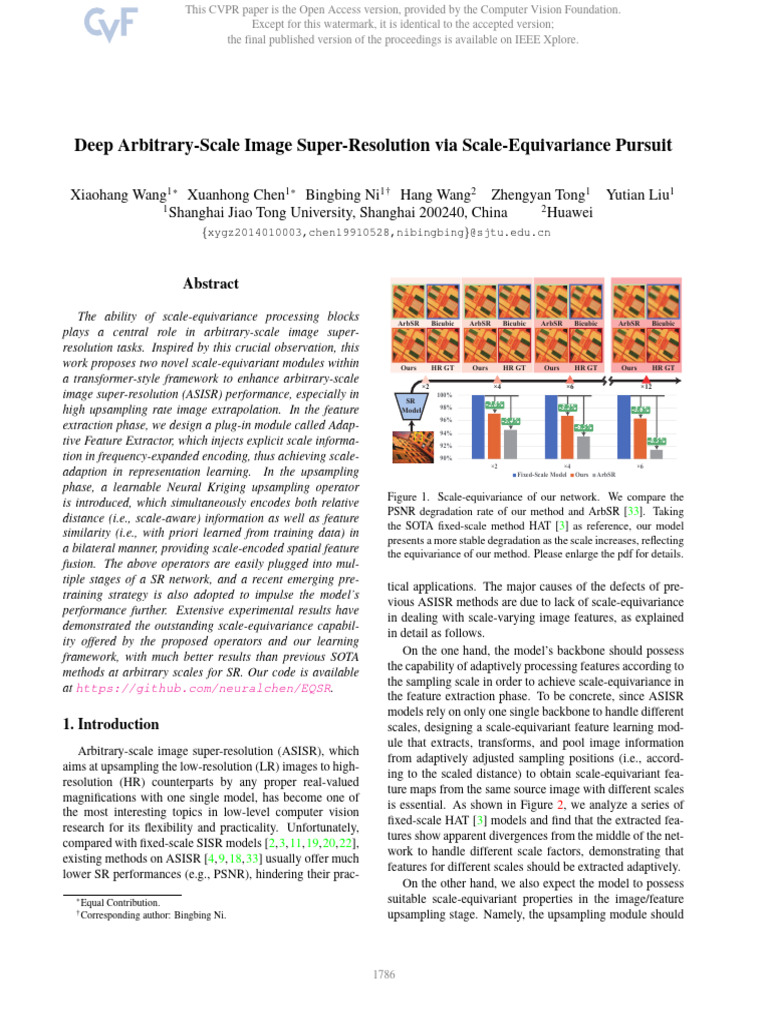Wang Et Al. - 2023 - Deep Arbitrary-Scale Image Super-Resolution Via SC | PDF