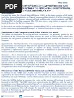 Overview of BOFIA 2020 Regulations | PDF | Banks | Nigeria