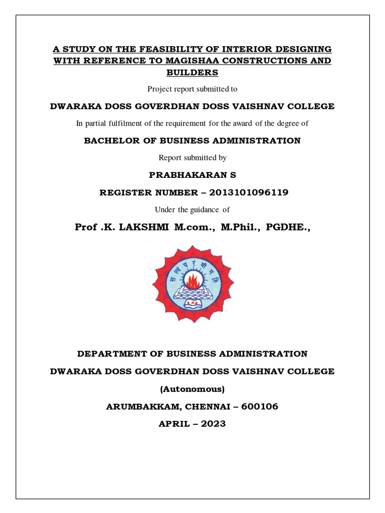 Prabhakaran Final year project | PDF | Sampling (Statistics) | Cost