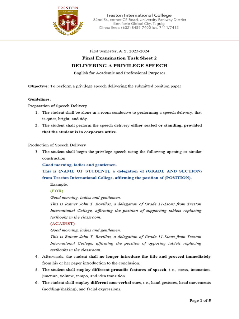 EAPP Finals Task Sheet 2 (Video) | PDF