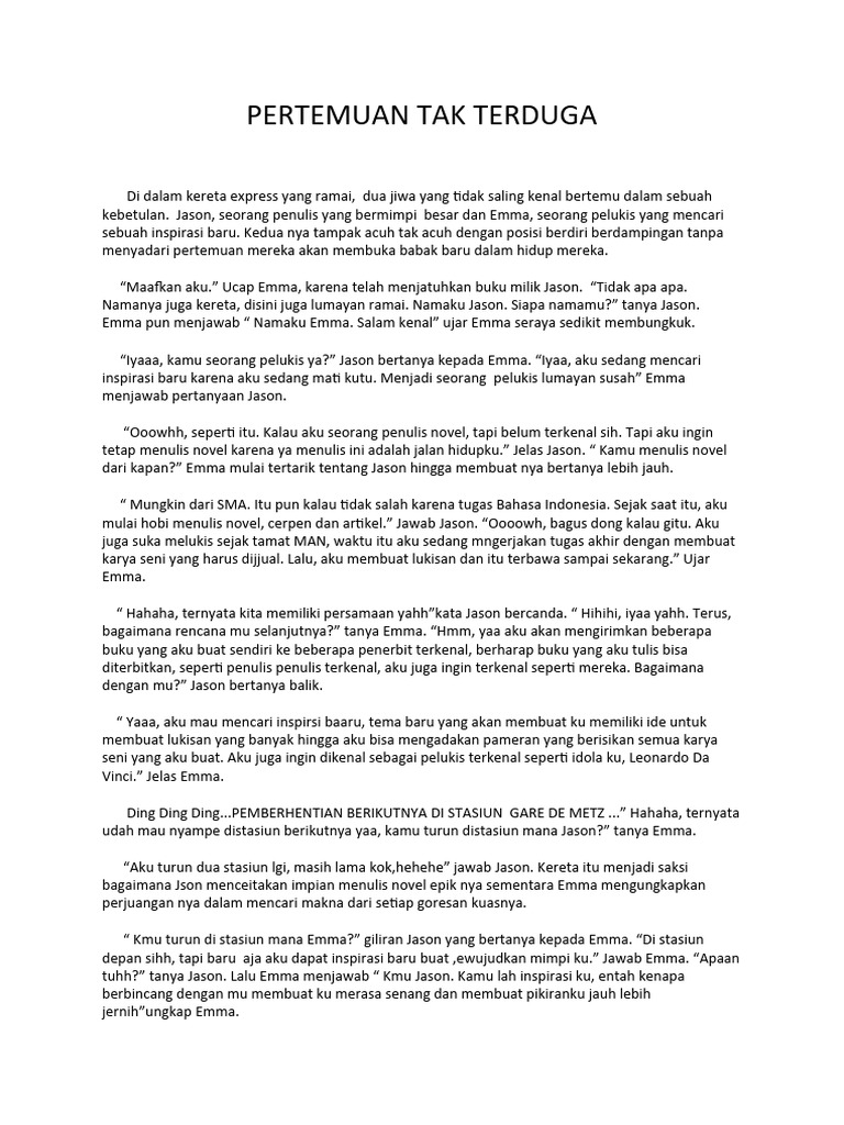Pertemuan Tak Terduga Pdf