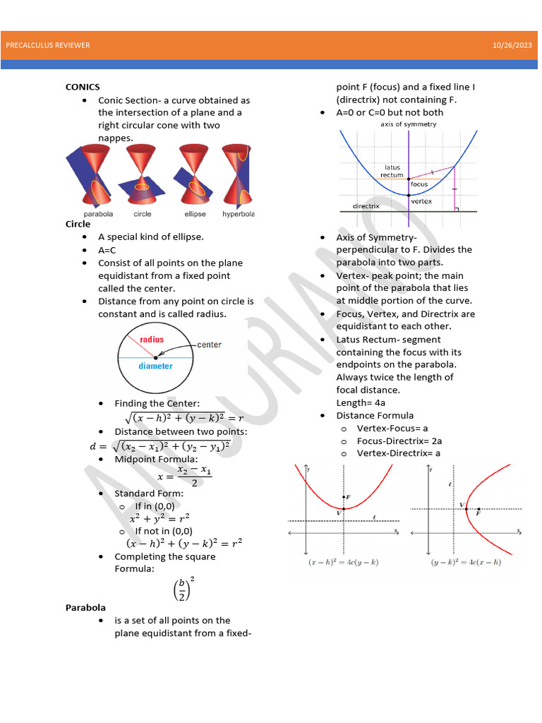 Pre Calculus | PDF