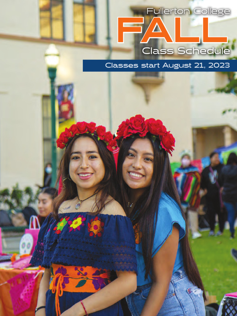Fullerton College Schedule Fall 2023 Web | PDF