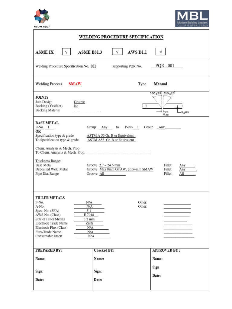 WPS - Pre-Insulated Pipes | PDF | Construction | Welding