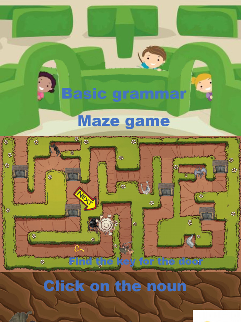 Parts of Speech Basic Grammar Maze Game | PDF