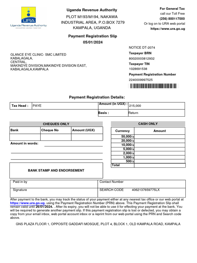 Glance 1 | PDF | Payments | Cheque