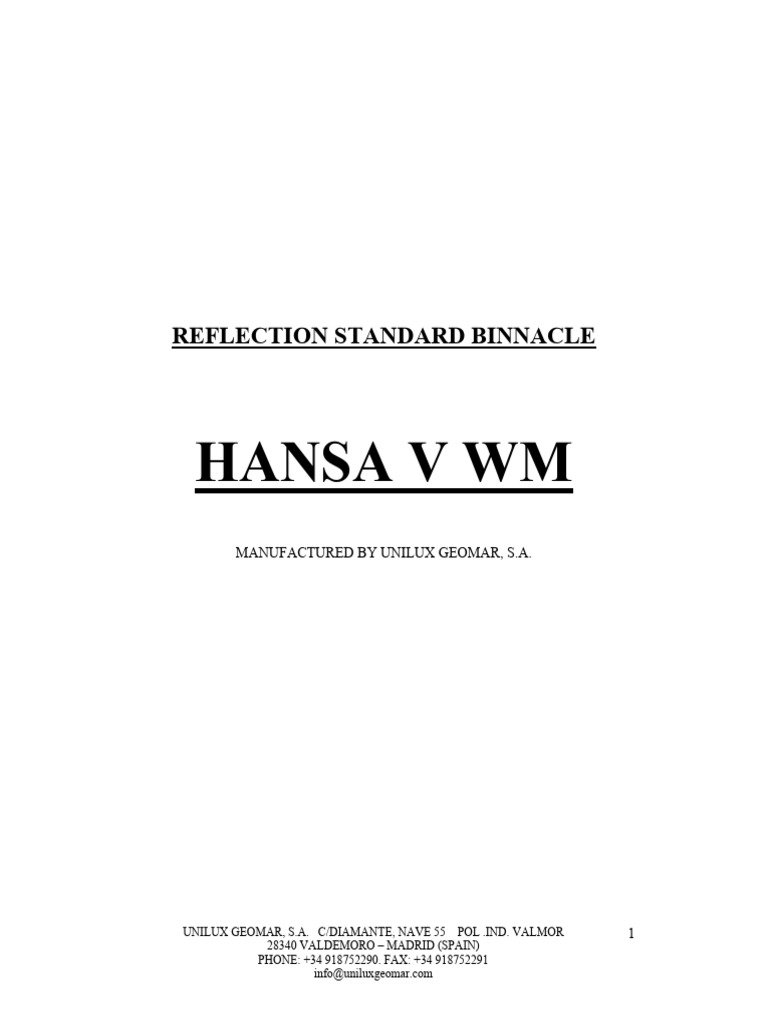 MANUEL HANSA English | PDF