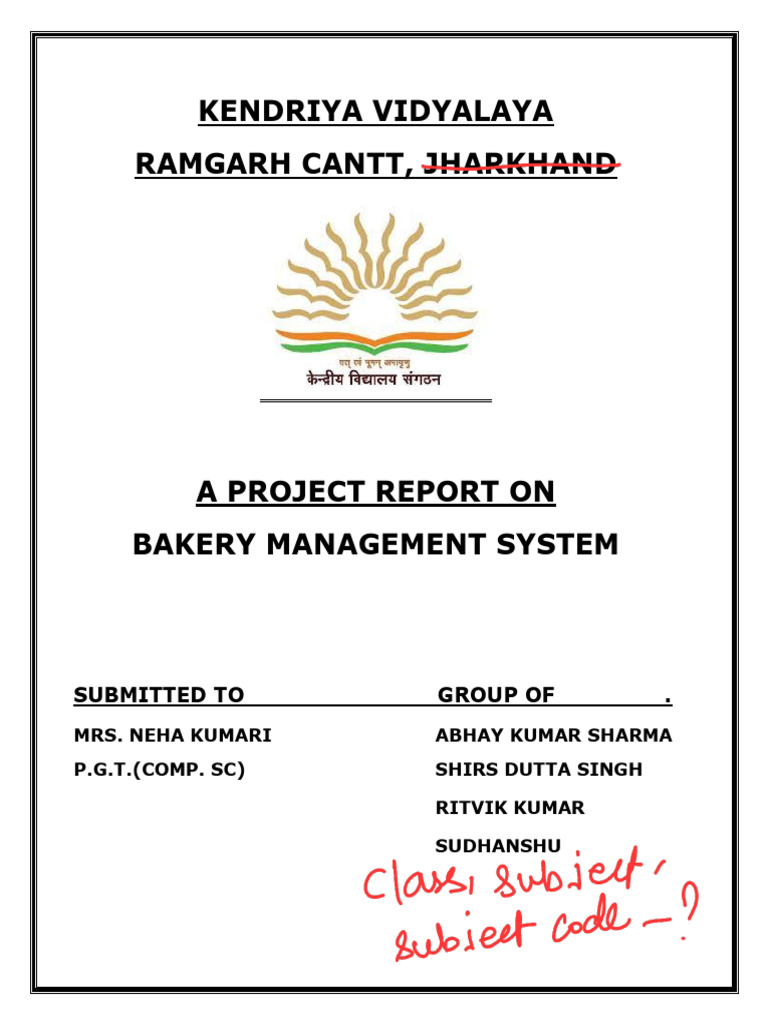 Bakery Management System - 240105 - 145802 | PDF