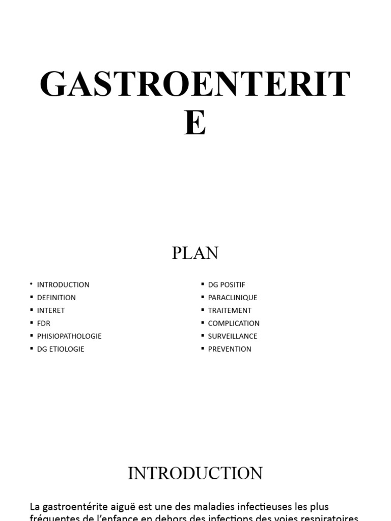 Guide complet sur la gastroentérite | PDF