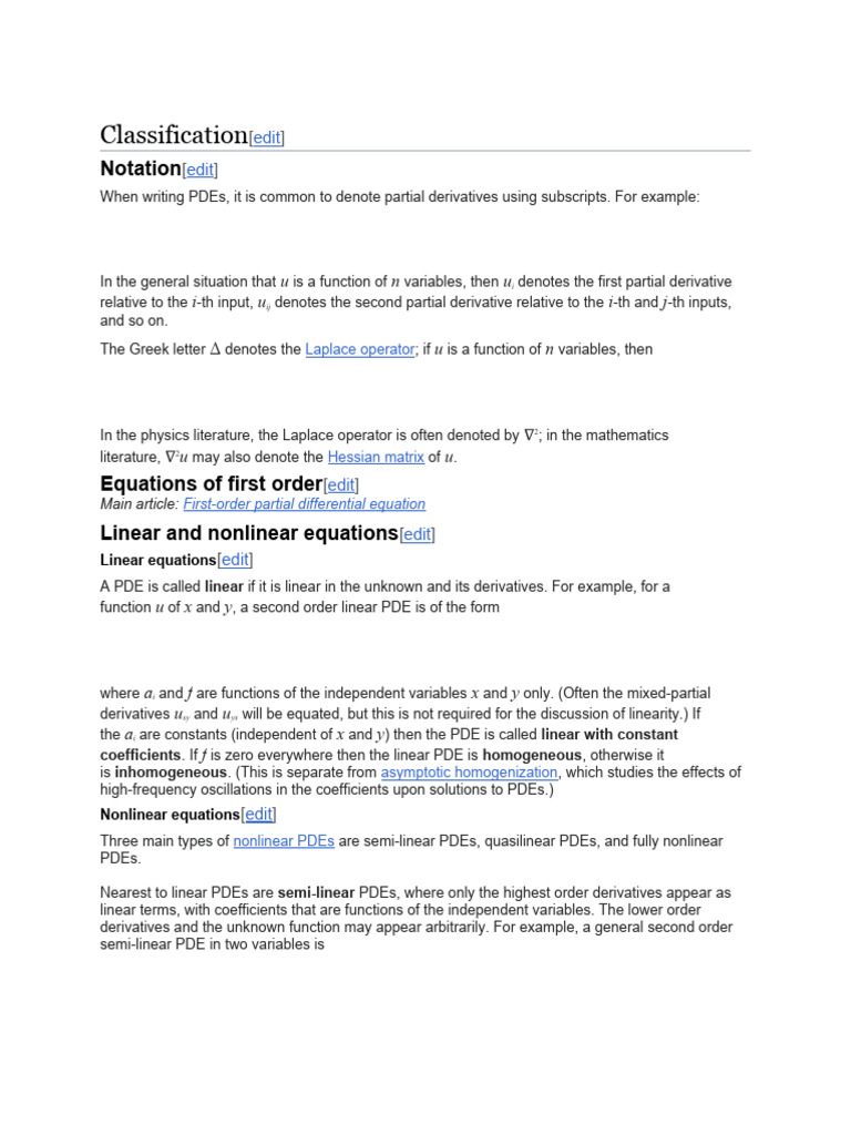 Classification of PDEs | PDF