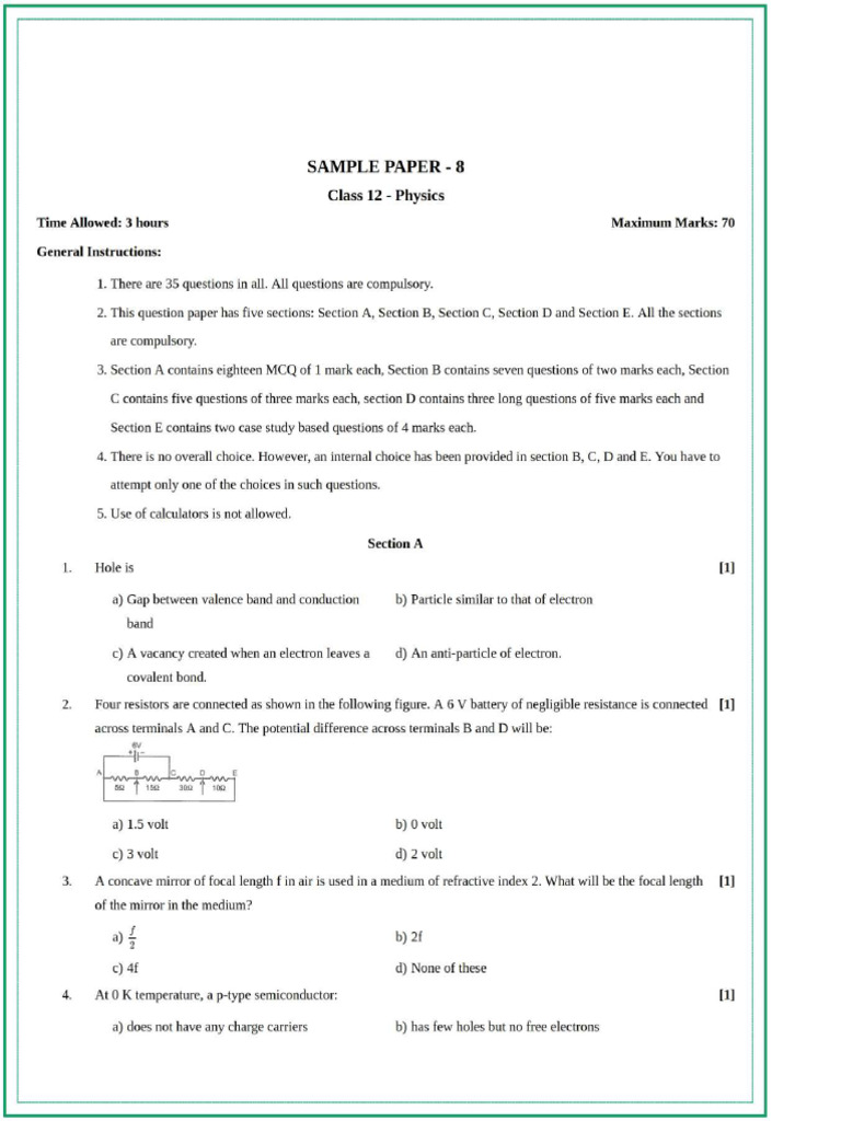 SP8 Physics 12th 2023 EduBack | PDF