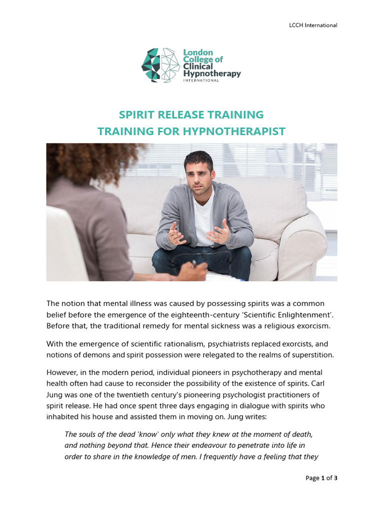 Spirit Release Therapy | PDF