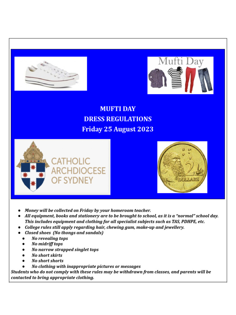 Mufti Day Dress Code for Students | PDF
