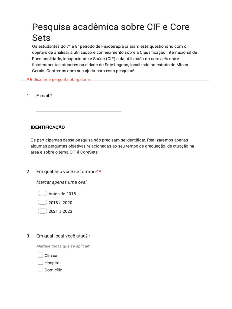 Pesquisa Acadêmica Sobre CIF e Core Sets | PDF