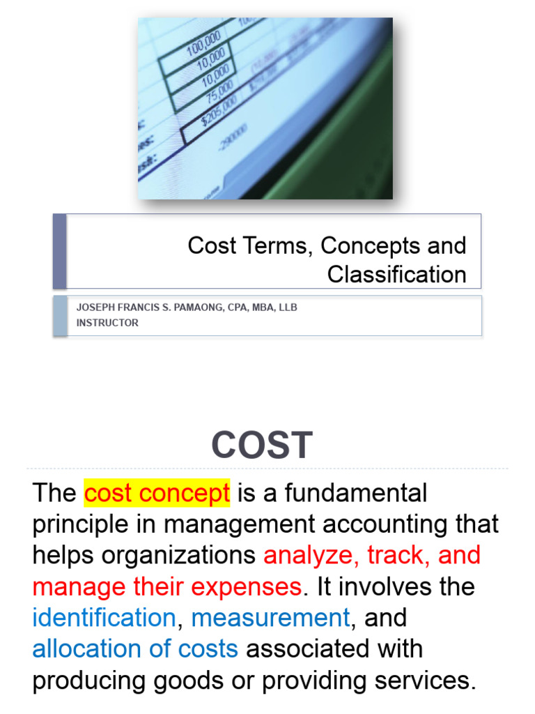 Cost Concept | PDF