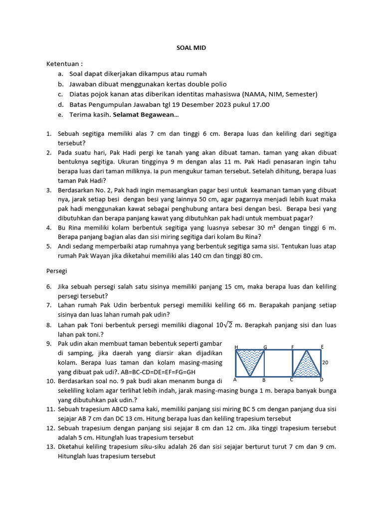 soal MID | PDF