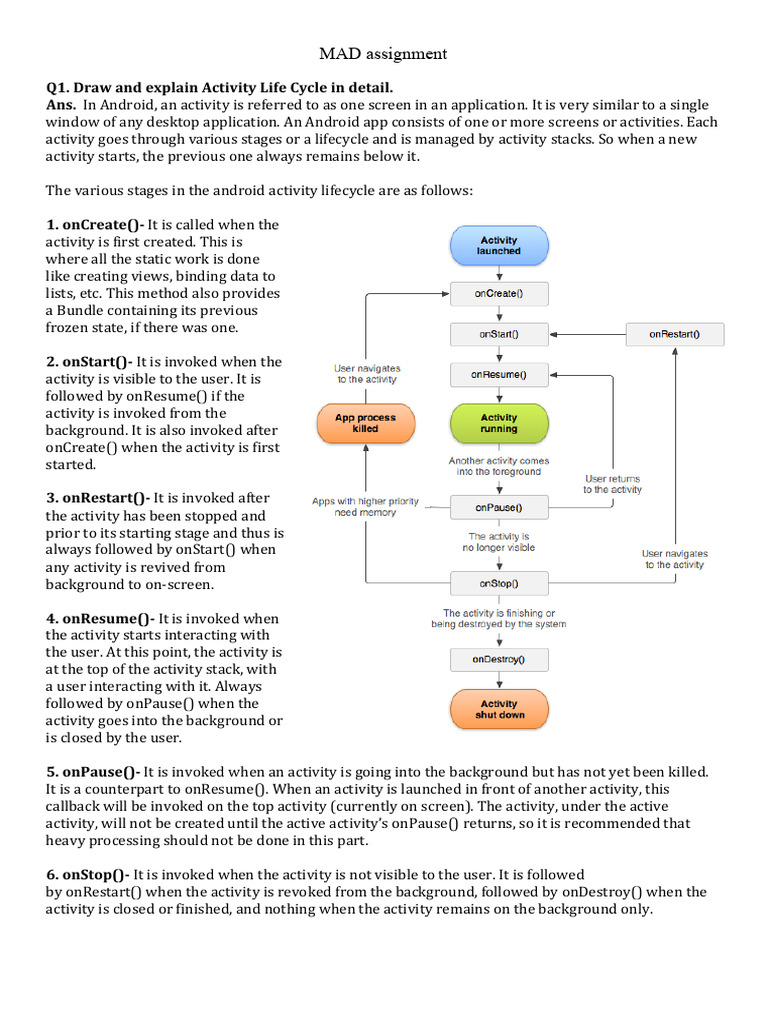 MAD Assignment 1 | PDF