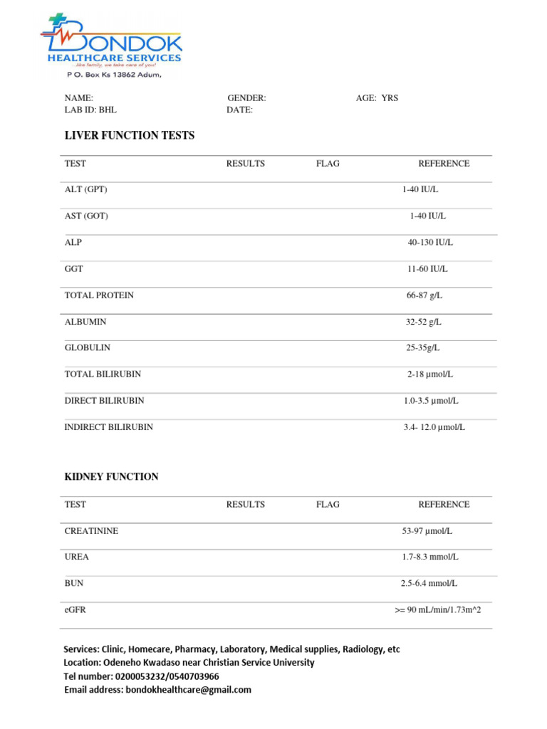 COMPLETE RESULTS TEMPLATE | PDF