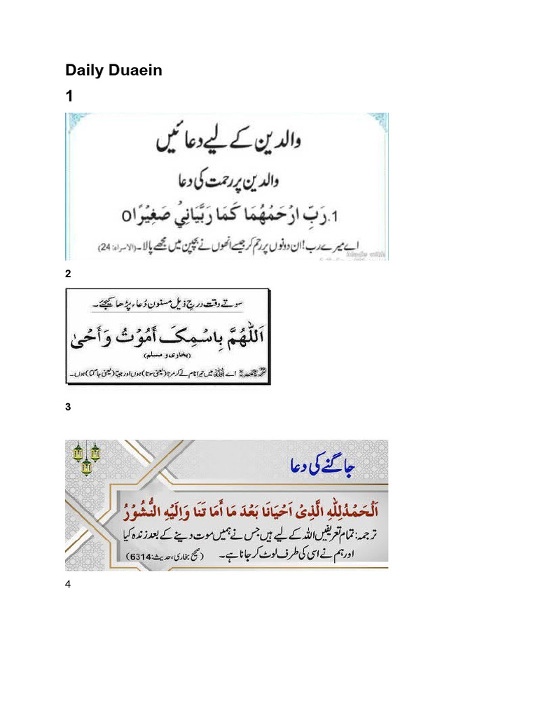 Daily Duaein | PDF