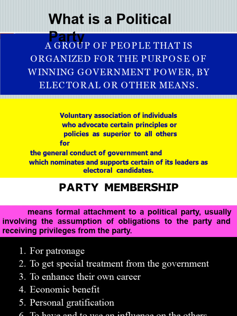 Understanding Political Parties' Roles | PDF