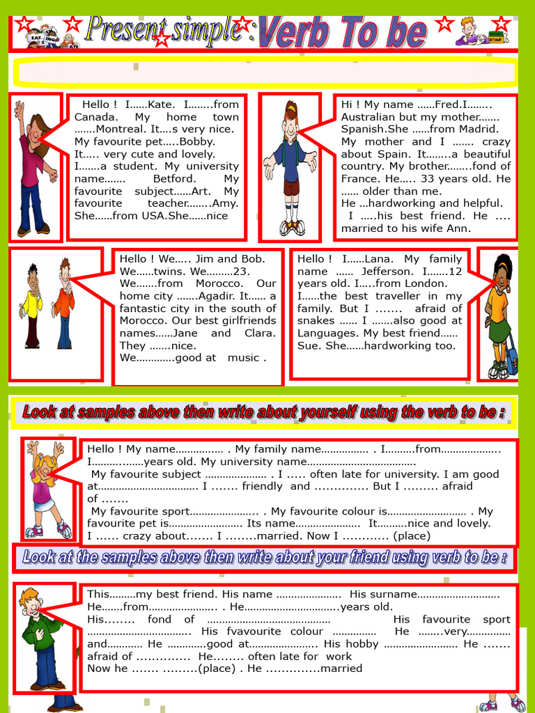 4643 Verb To Be Present Simple Pdf