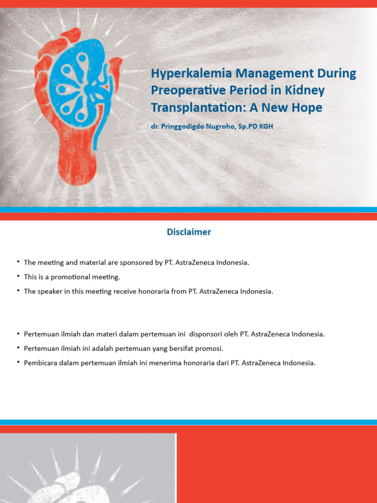 Hyperkalemia in Kidney Transplant Prep | PDF | Chronic Kidney Disease ...