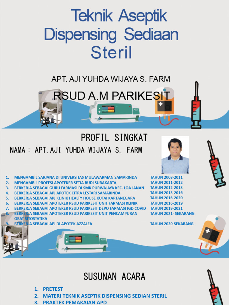 Teknik Aseptik Dispensing Sedian Steril | PDF