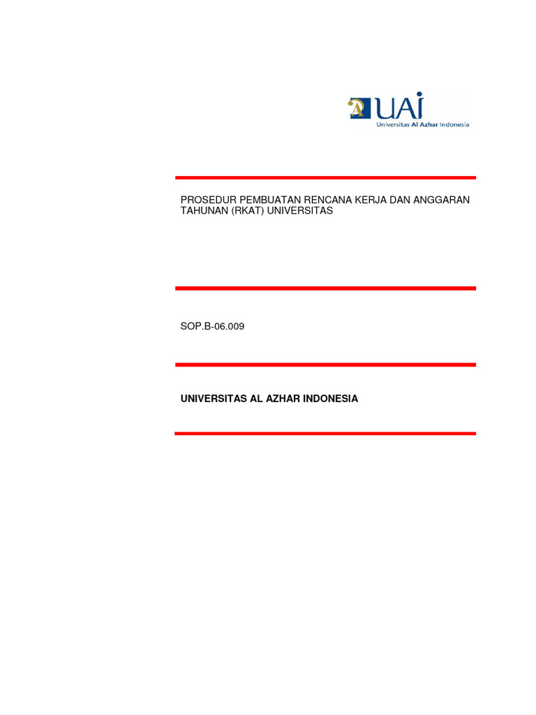 Prosedur Pembuatan RKAT | PDF