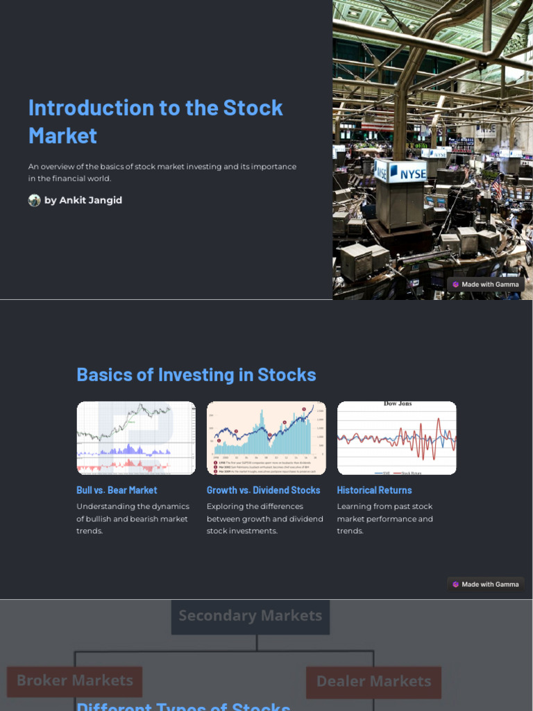 Introduction To The Stock Market | PDF