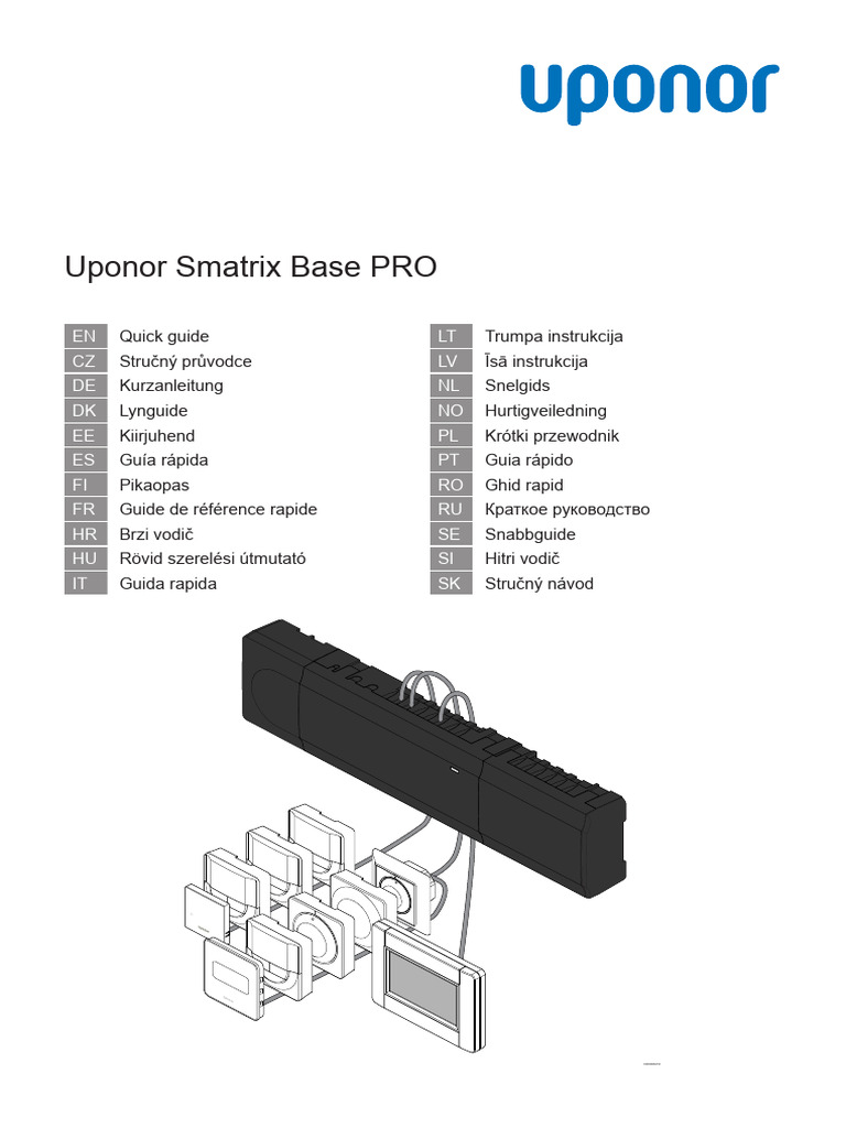 Uponor QG Smatrix Base PRO INT 1120133 v1 202011 SC | PDF