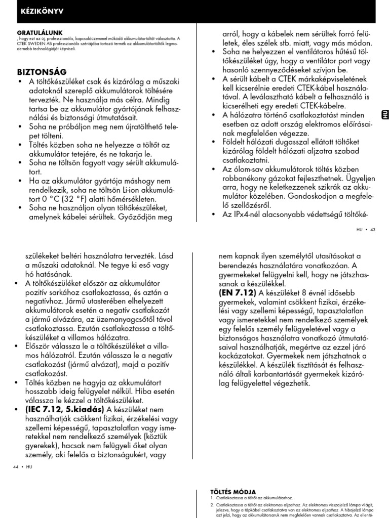 MXS - 10 Manual PDF Hungarian | PDF