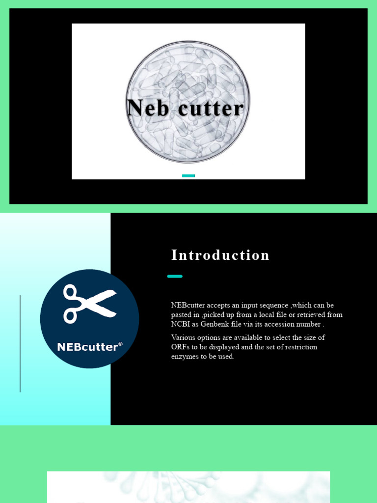 NEBcutter: Restriction Enzyme Analysis Tool | PDF
