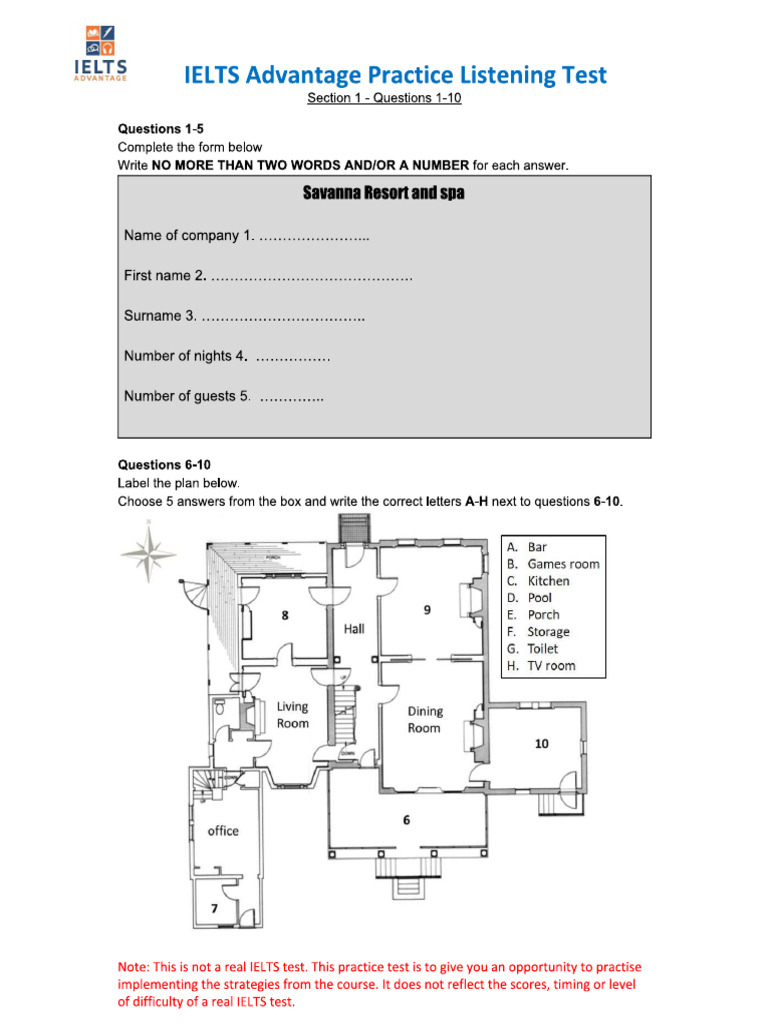 Complete Listening Test | PDF