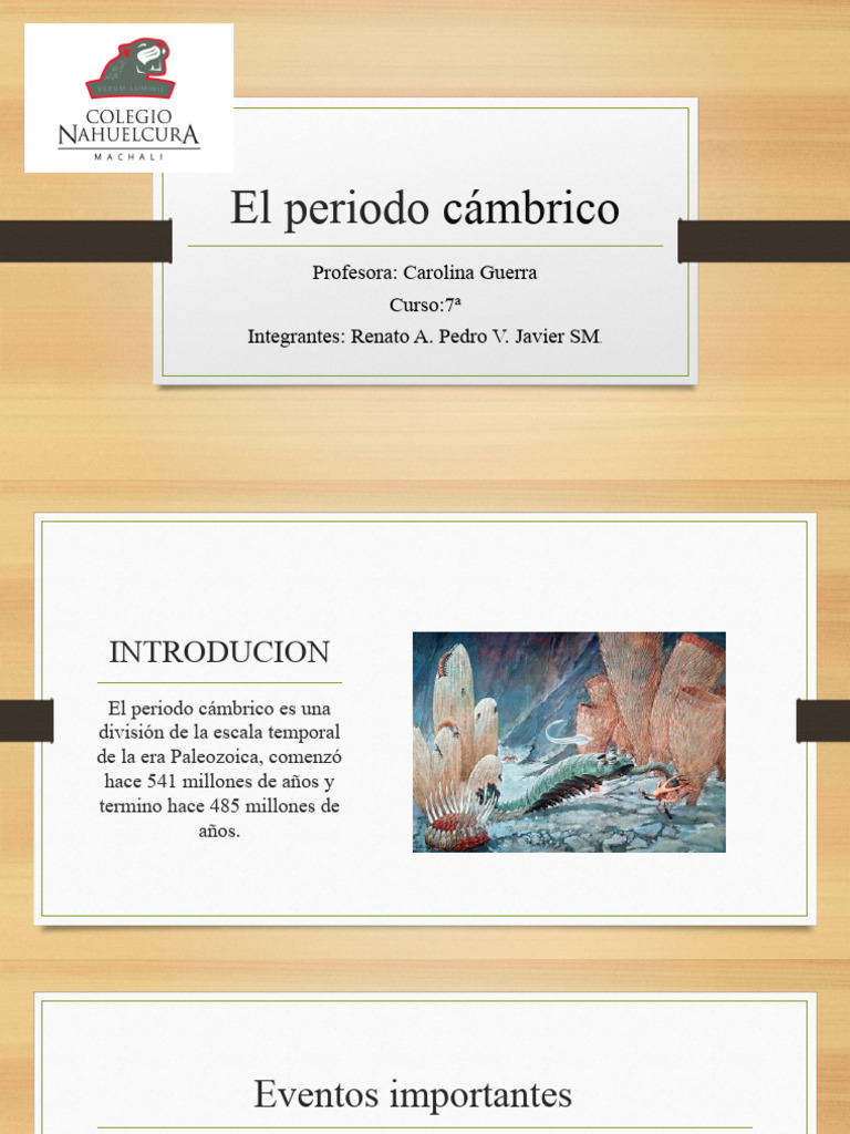 El Periodo Cámbrico | PDF