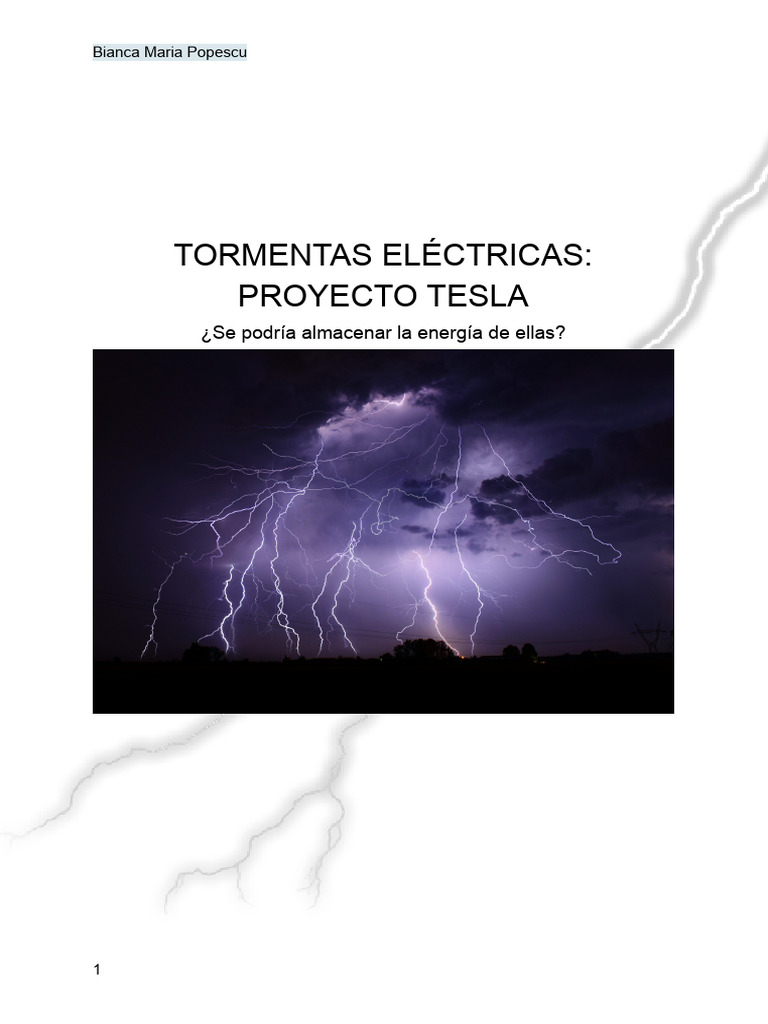 Bianca Maria Popescu - Tormentas Eléctricas - 3 | PDF | Relámpago ...
