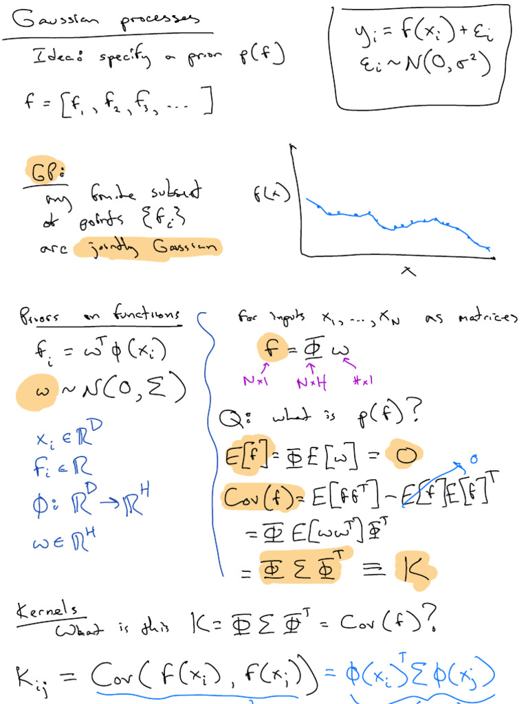 Gaussian Process Notes | PDF