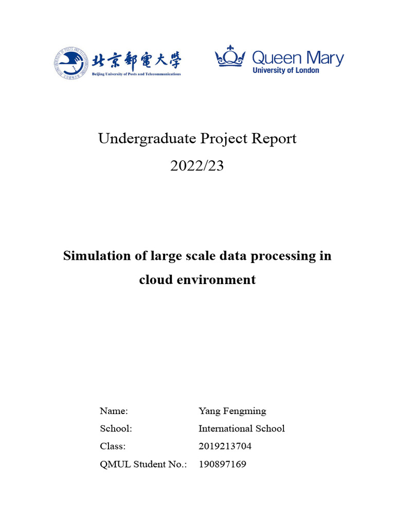 Yang Fengming - 2019213704 - DraftReport | PDF | Cloud Computing | Databases
