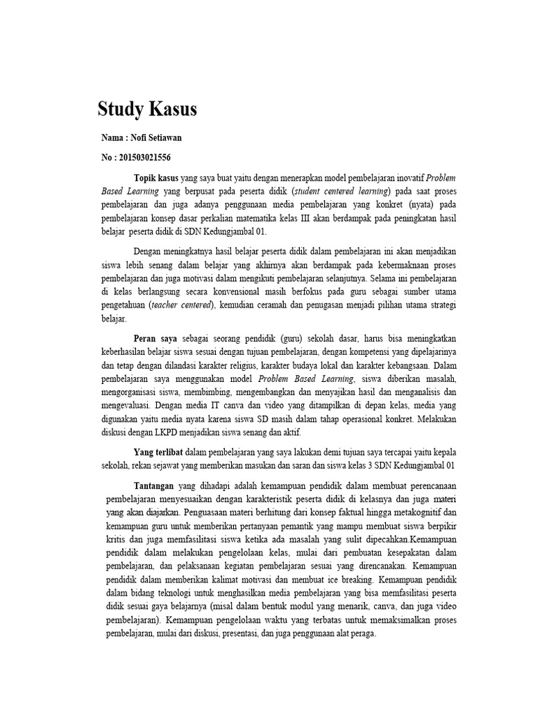 Study Kasus | PDF