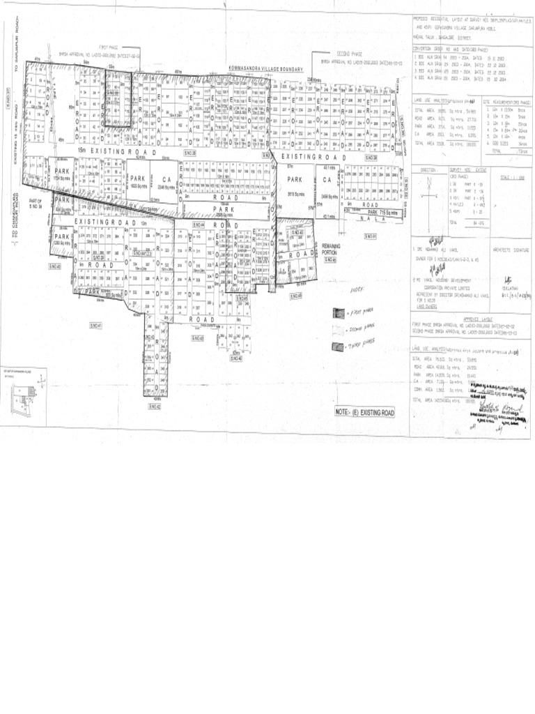 Old Aprvd Layout Map | PDF