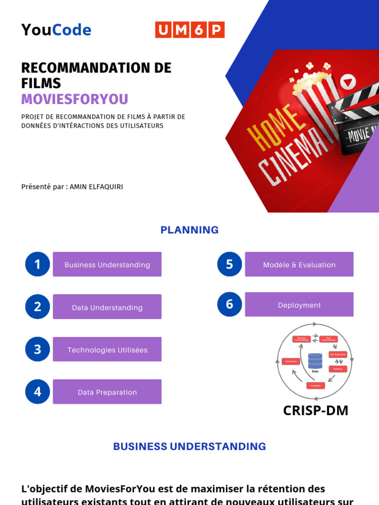 Recommandation de Films: Moviesforyou | PDF