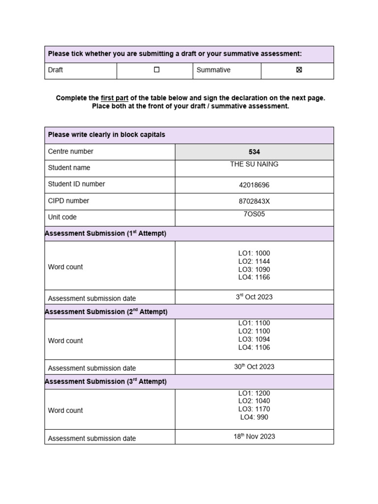 7OS05 Summative Assignment 3rd Attempt | PDF