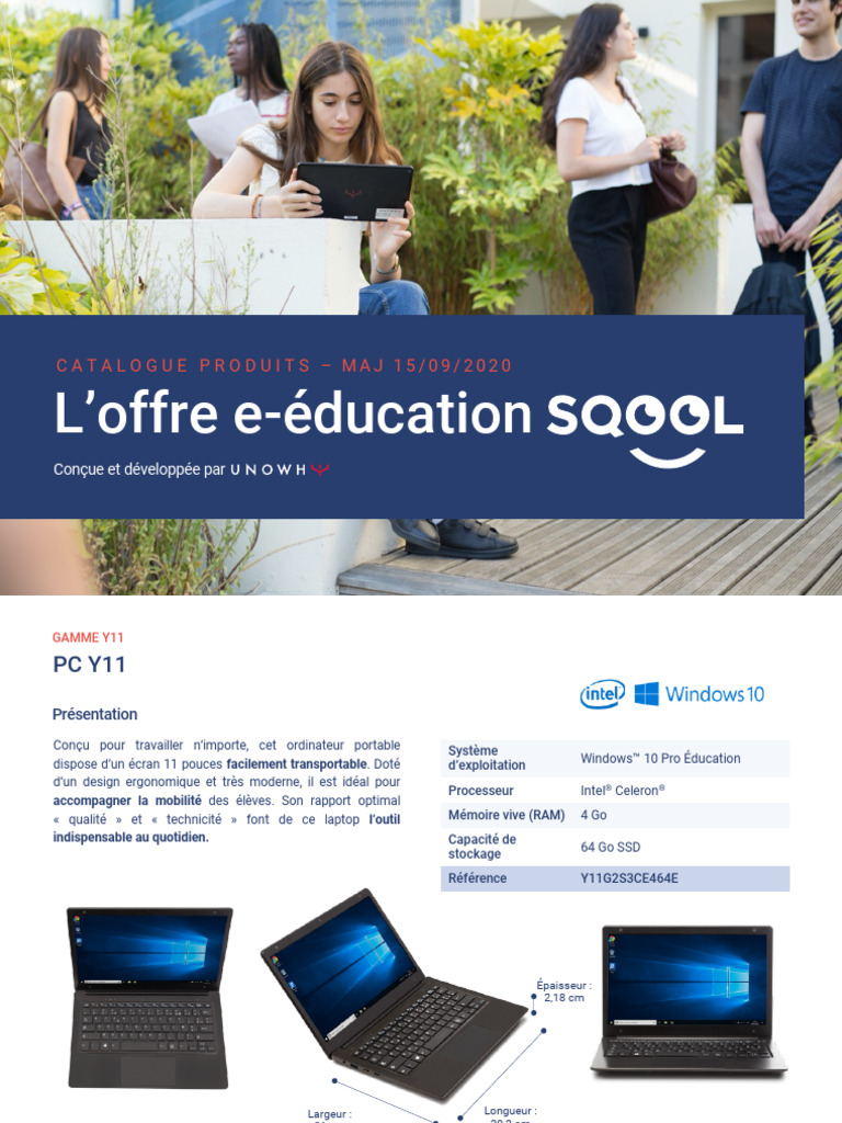 Fiche Produit Y11 Laptop | PDF | Ordinateur portable | Ordinateurs ...