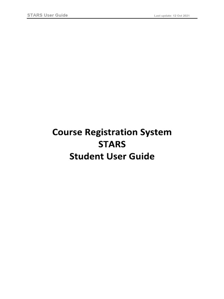STARS Guide | PDF | Software | Computing
