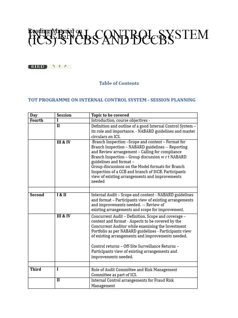 Final Internal Check Control | PDF | Internal Control | Internal Audit