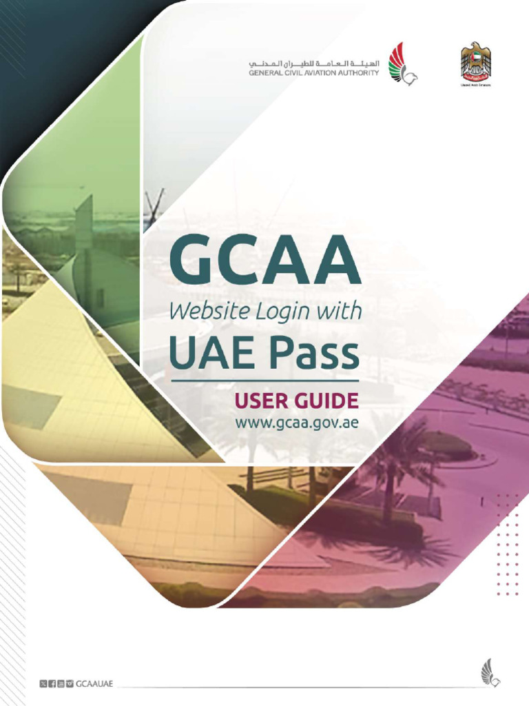 GCAA Website UAE Pass User Guide (English) | PDF